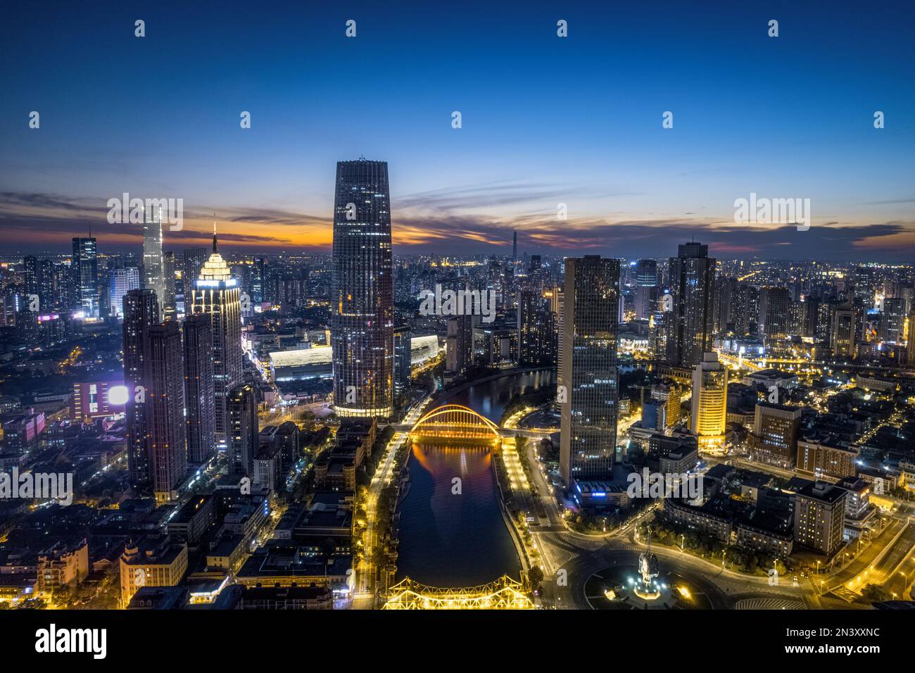 Tianjin eye night view hi-res stock photography and images - Alamy