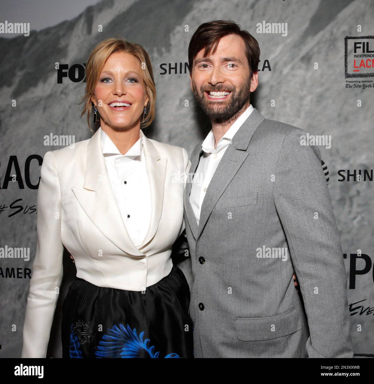 David Tennant and Anna Gunn attend the Film Independent Screening of ...
