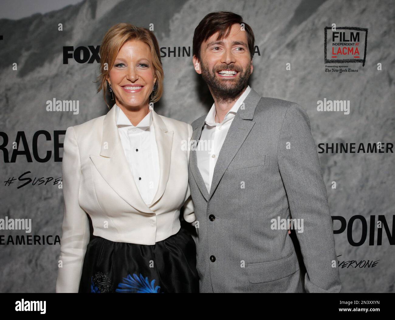 David Tennant and Anna Gunn attend the Film Independent Screening of ...