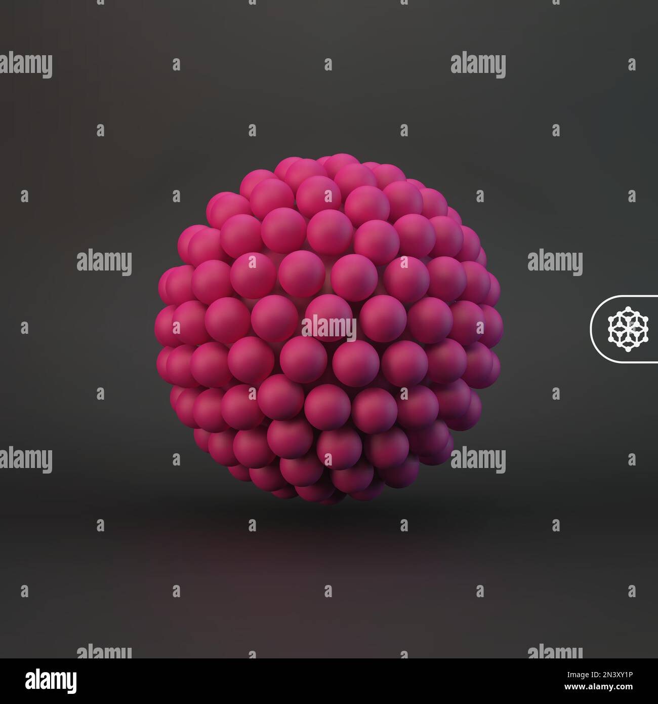 3d abstract spheres composition. Futuristic technology style. Vector ...