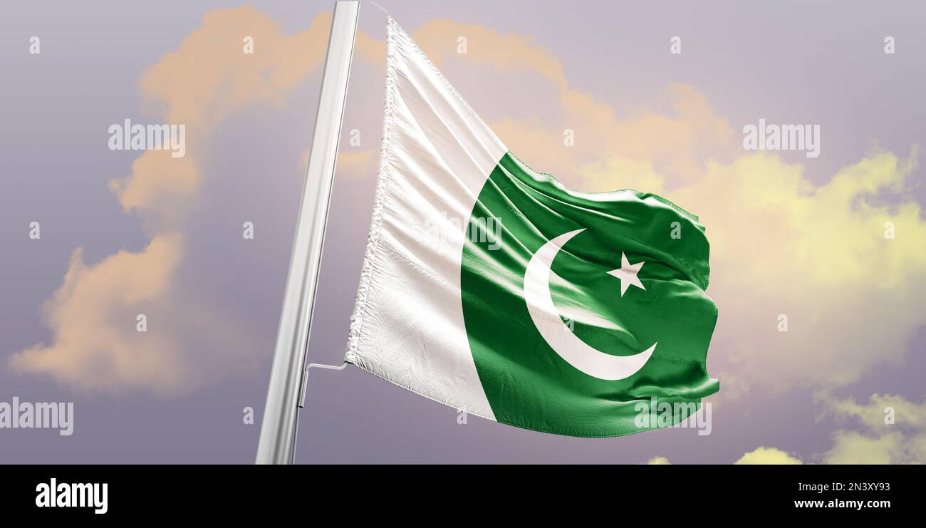 Pakistan national flag in hi-res stock photography and images - Alamy