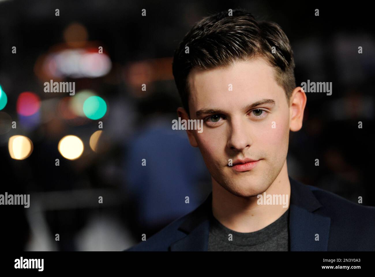 Travis Tope, a cast member in "Men, Women & Children," arrives at the ...