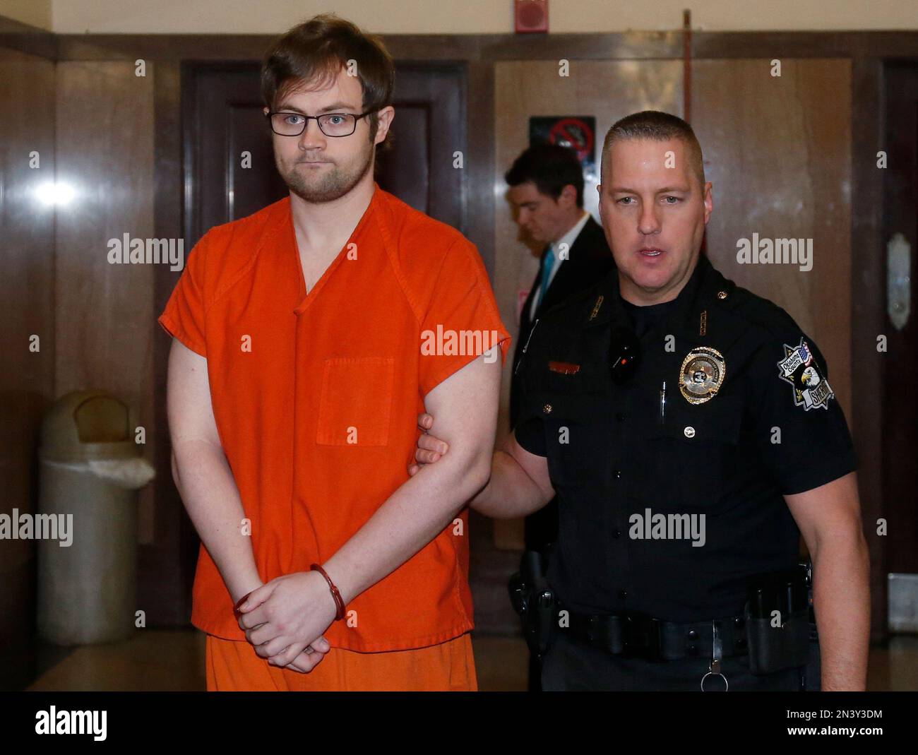 Preston Rhoads is led from a courtroom in Oklahoma City, Tuesday, Sept ...