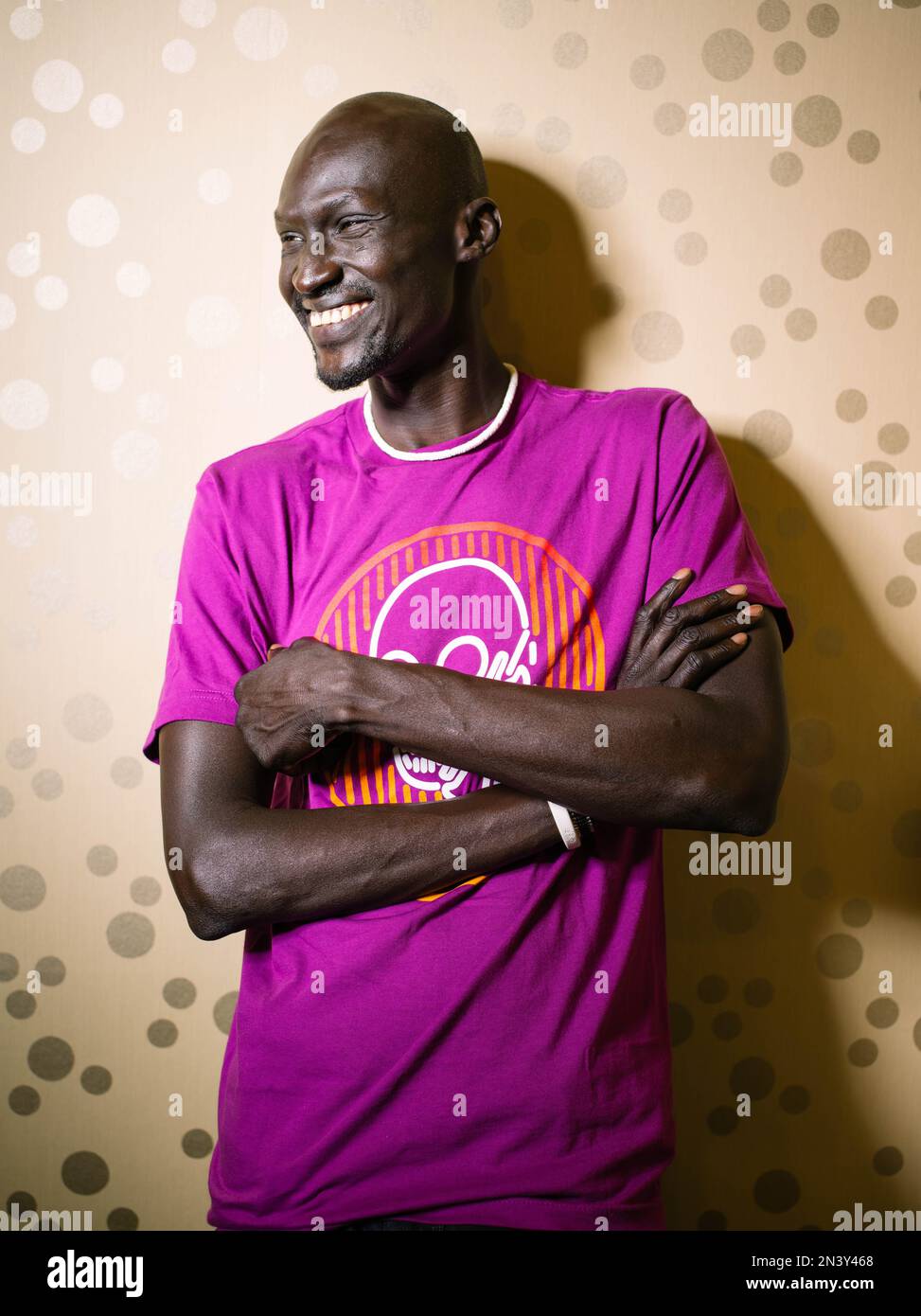 Ger Duany poses for a portrait during press day for "The Good Lie" at ...