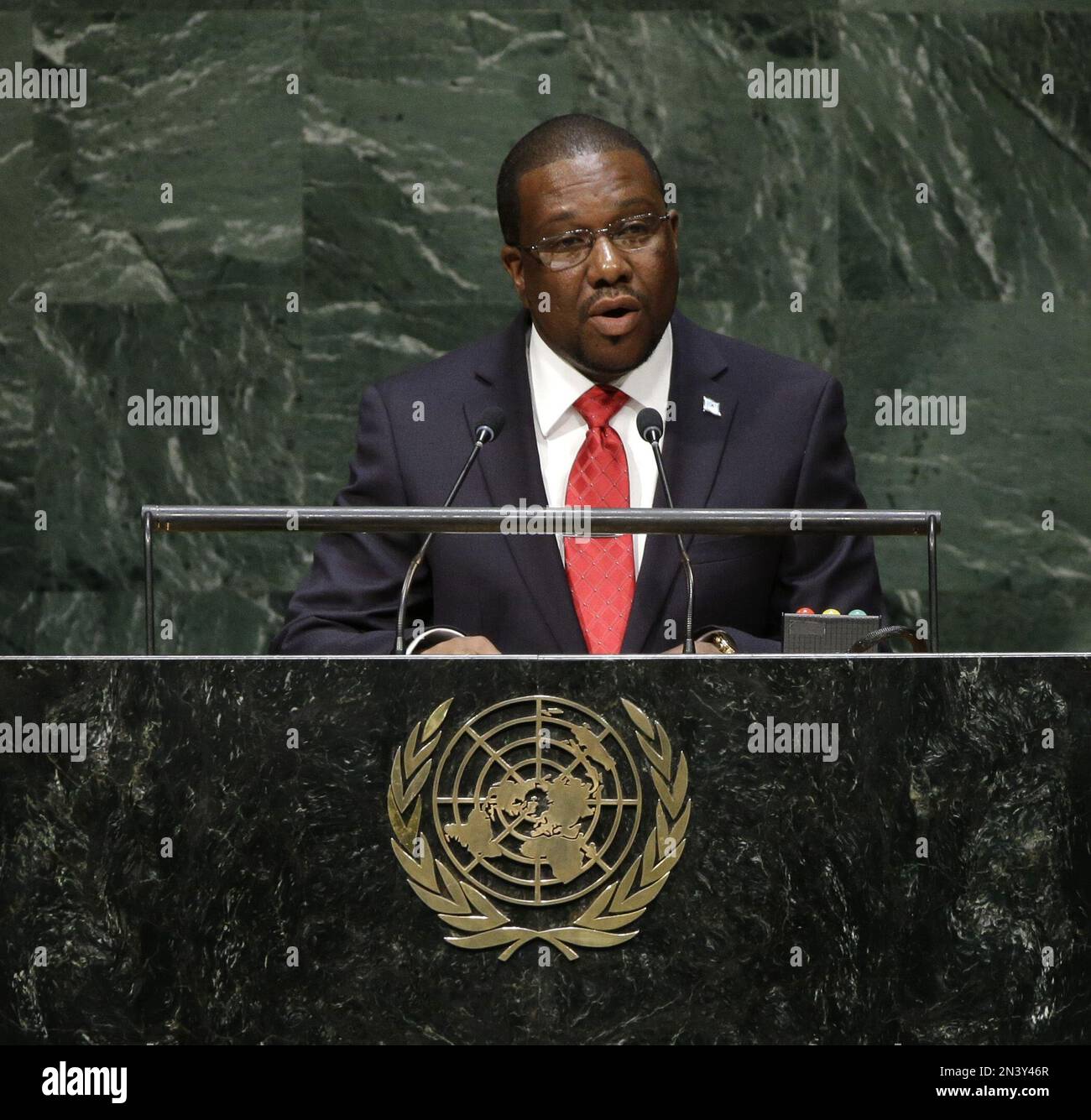 Alva Romanus Baptiste, Minister for External Affairs of Saint Lucia ...