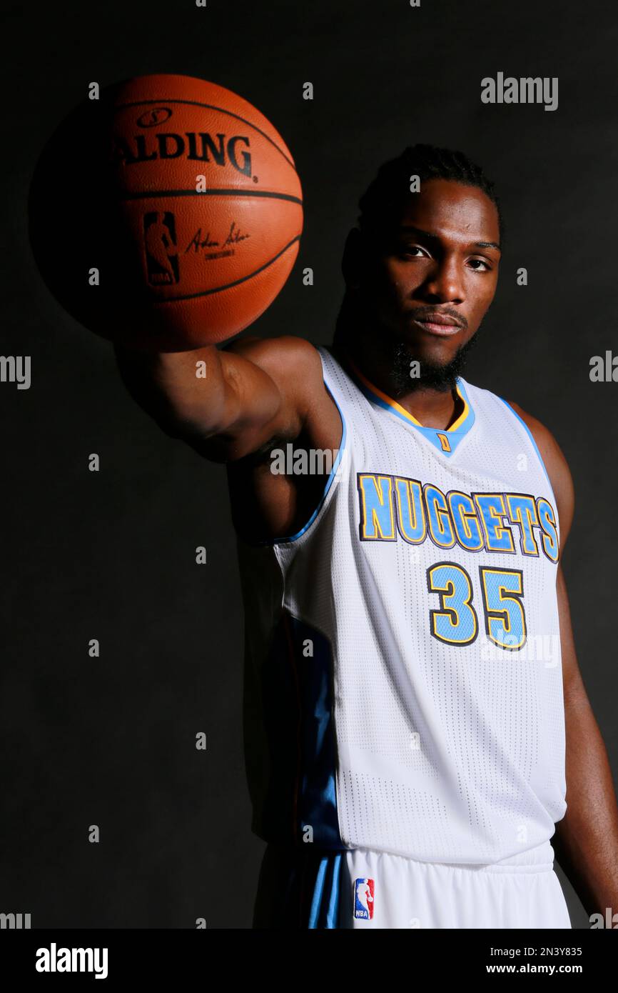 Denver Nuggets' Kenneth Faried poses for a portrait during NBA ...