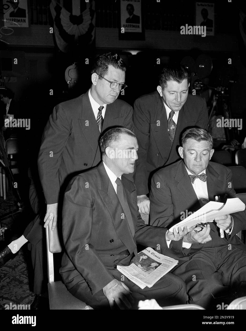 A group of four from Mississippi confer over details of their fight to ...