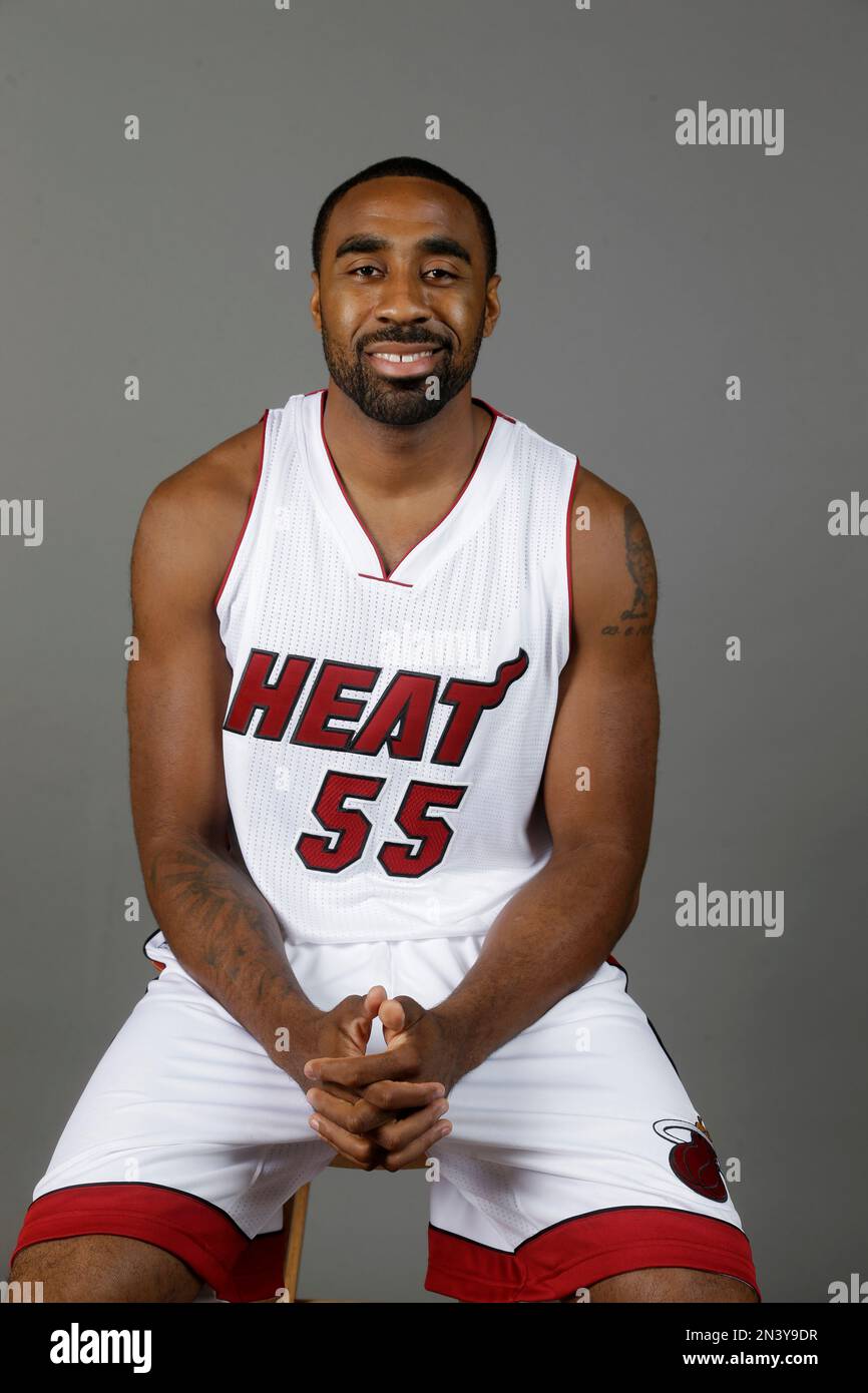 Miami Heat guard Reggie Williams (55) poses for a photo during the NBA ...