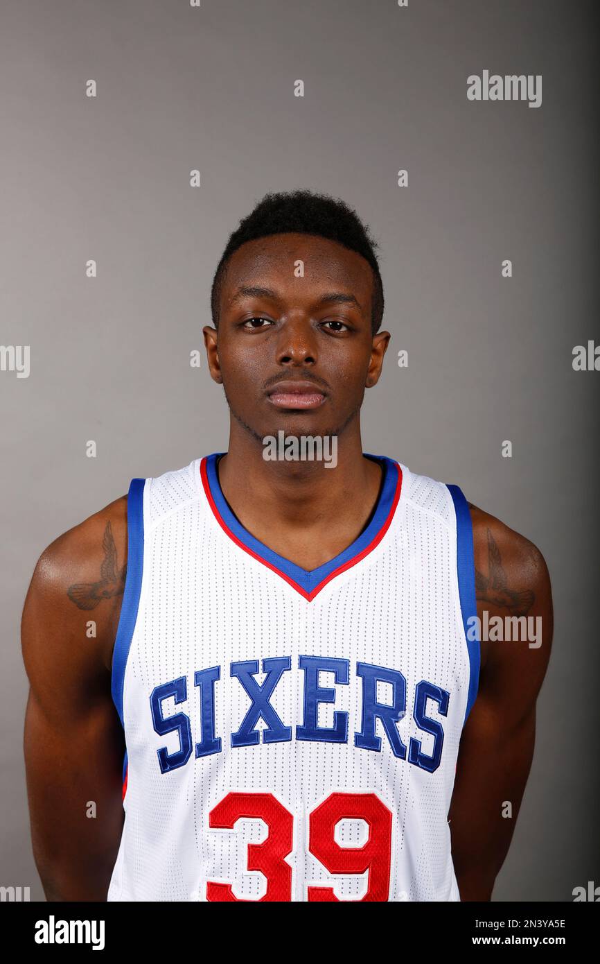 Philadelphia 76ers' Jerami Grant poses for a photo during the NBA ...