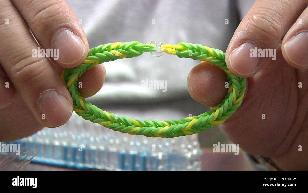In this Thursday, Sept. 18, 2014 photo, Cheong Choon Ng holds a “loom ...
