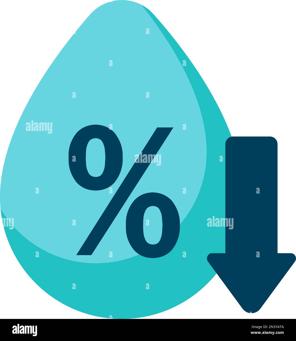 Humidity Percentage Vector Icon Illustration Stock Vector Image And Art Alamy