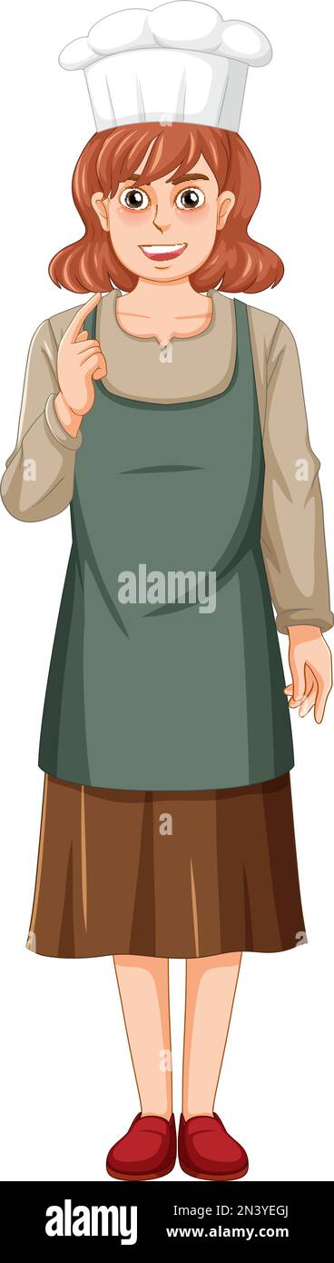 Baker woman clipart Cut Out Stock Images & Pictures - Alamy