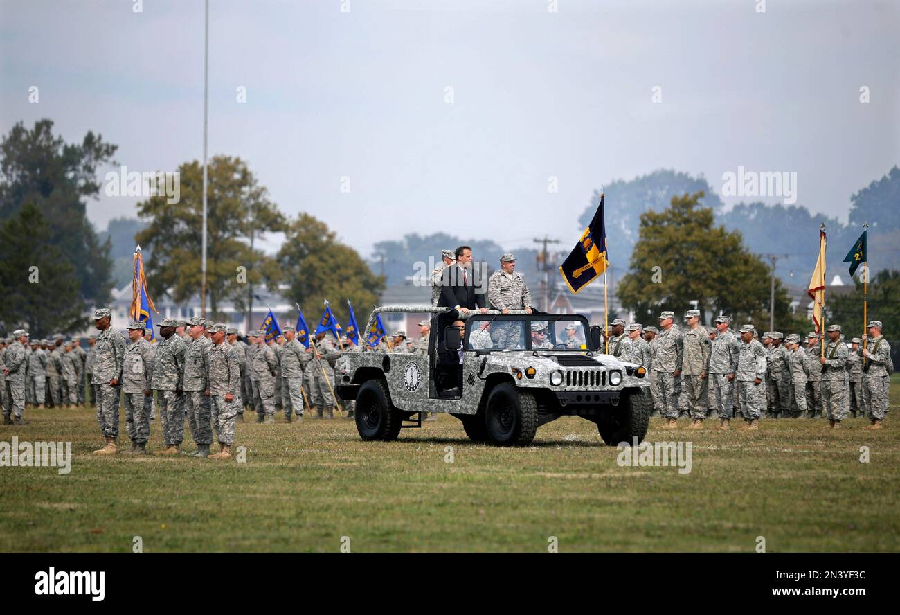 New Jersey Gov. Chris Christie New Jersey Adjutant General Brig. Gen ...