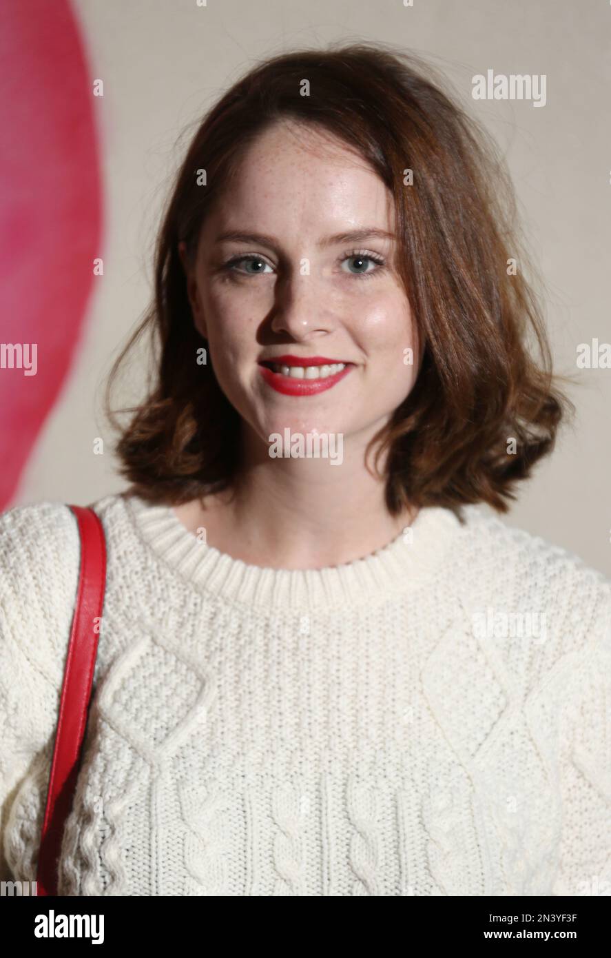 Actress Sophie Rundle arrives for a private screening of the new series ...