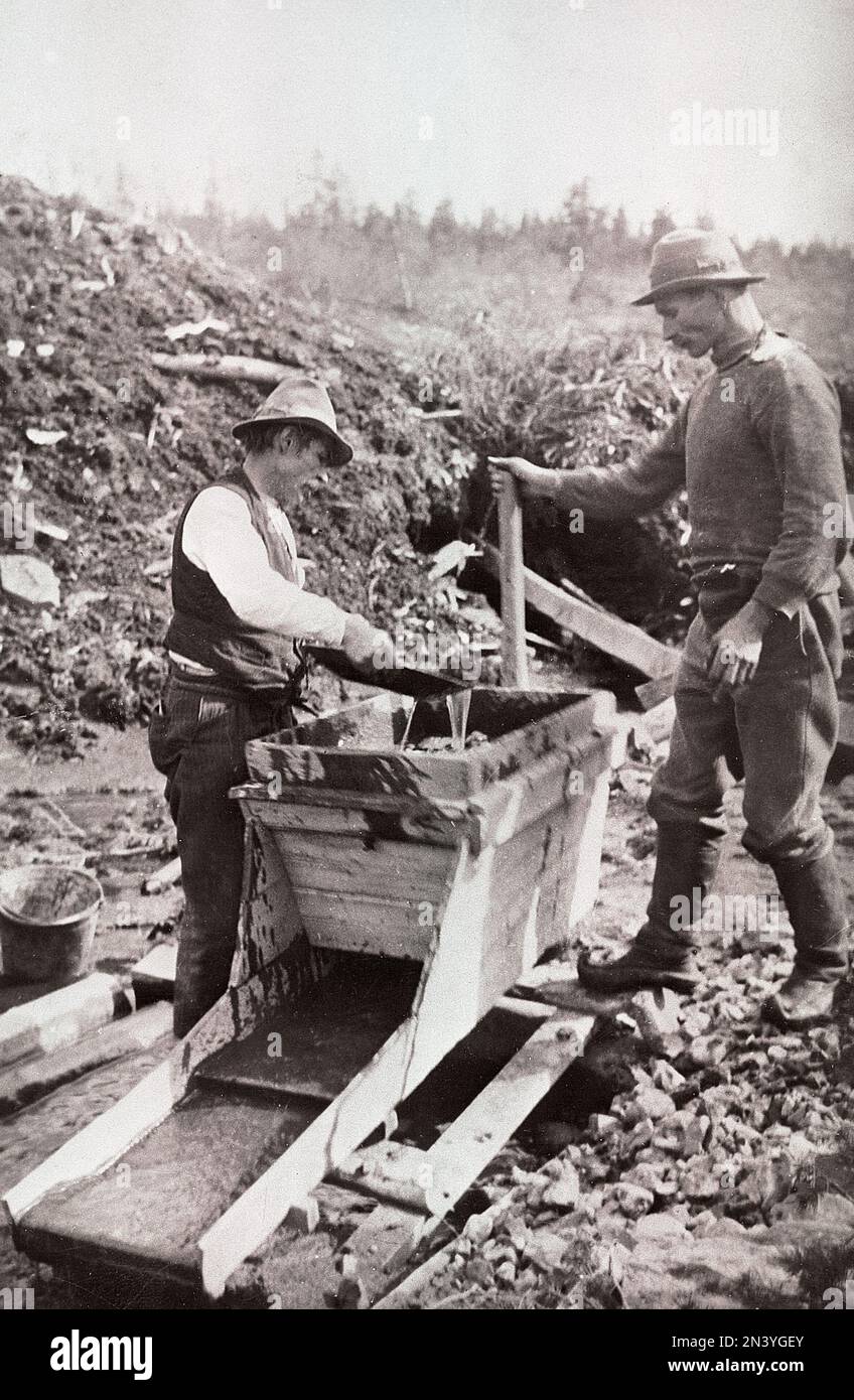 Men Mining Gold