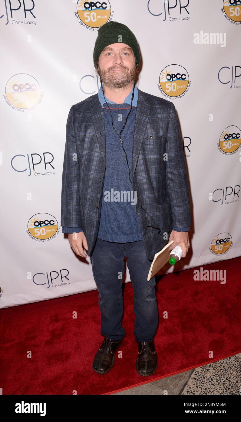 EXCLUSIVE - Actor and comedian Zach Galifianakis attends the OPCC 50th ...