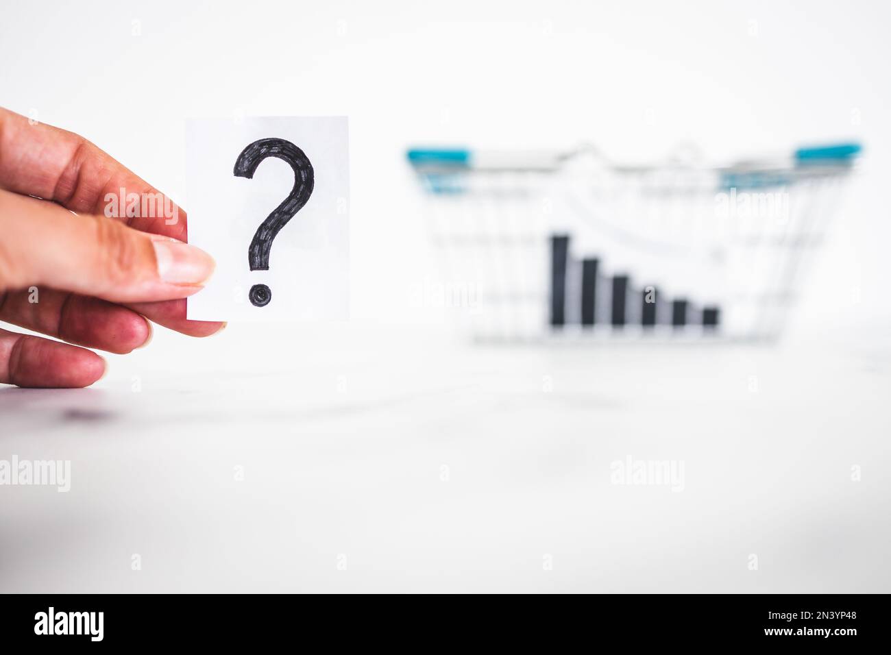 when will inflation go down. shopping basket with graph showing prices ...