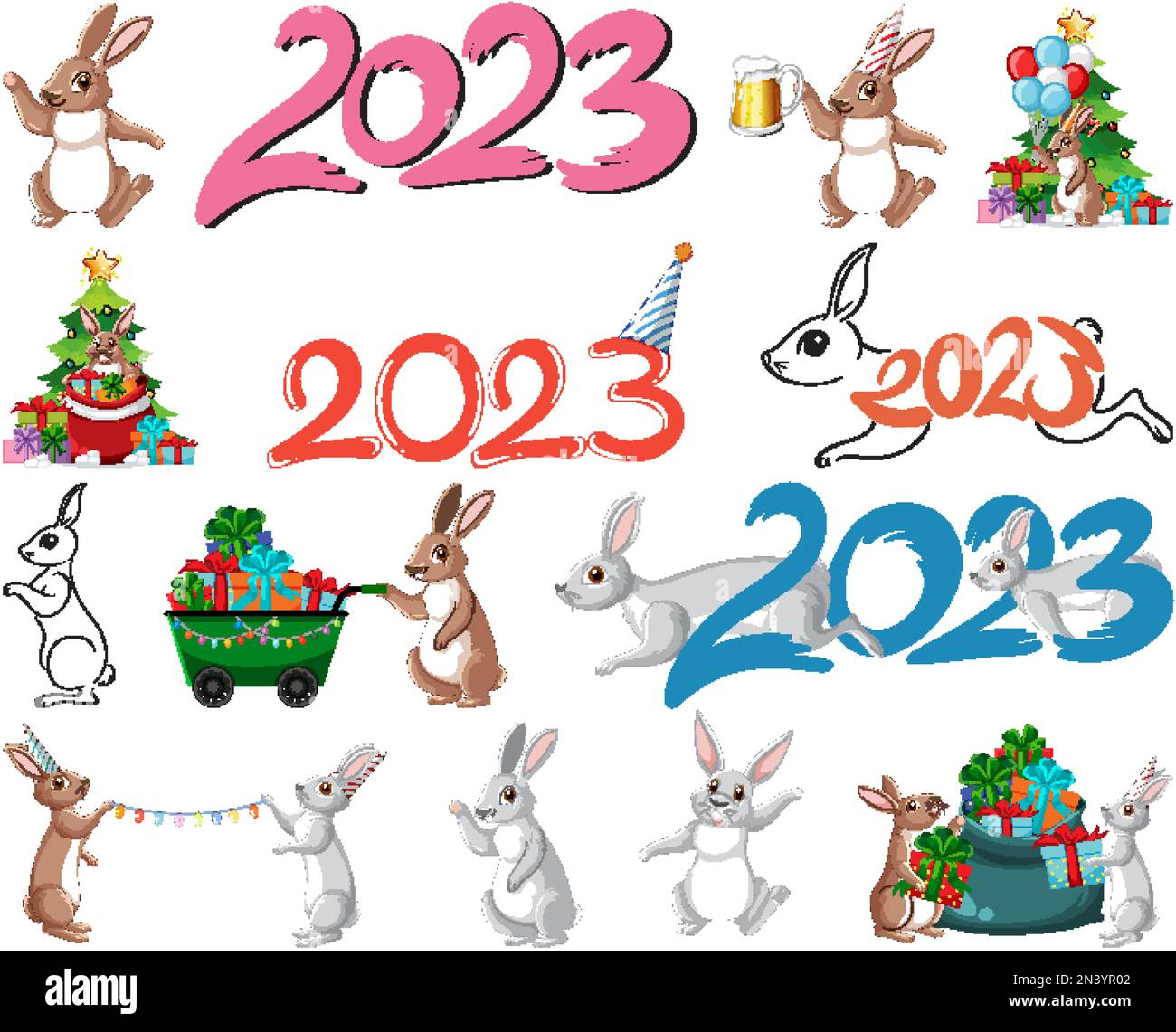 Happy new year 2023 image Stock Vector Images - Alamy