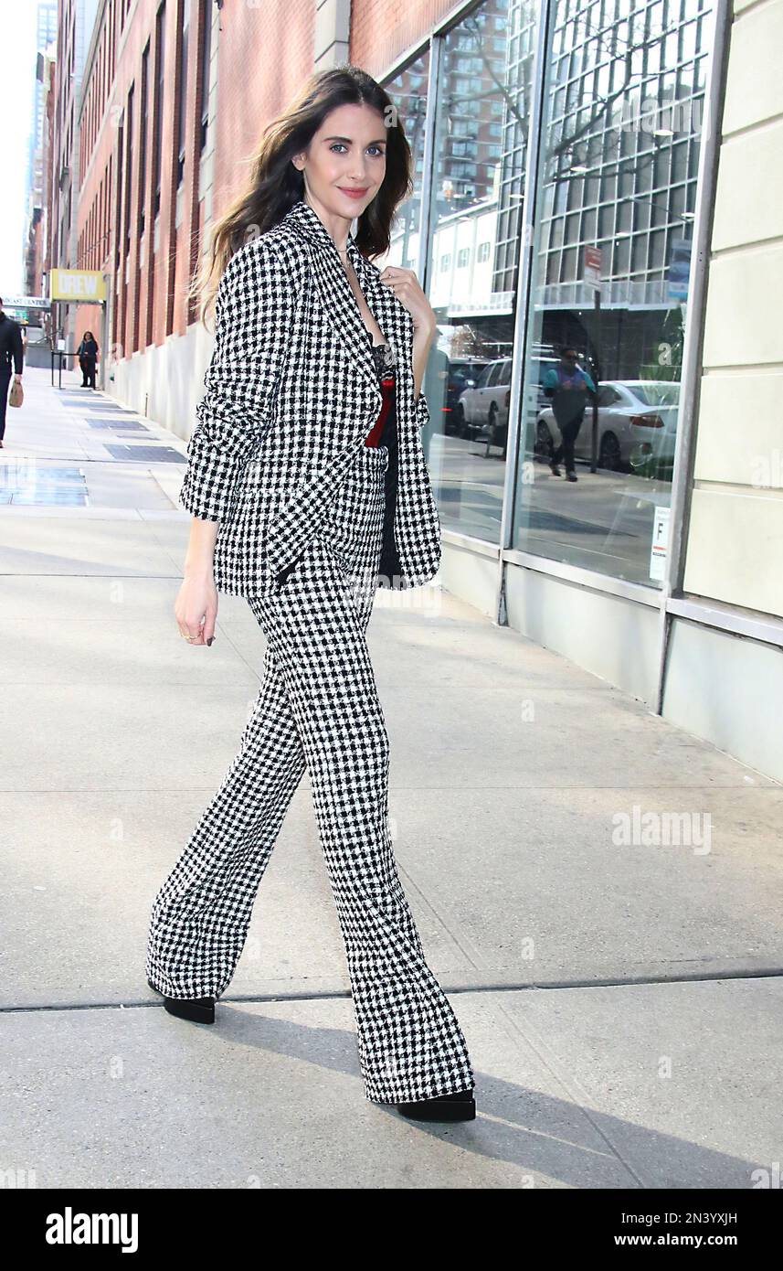 Alison Brie at Drew Barrymore show to talk about new series Marvel's ...