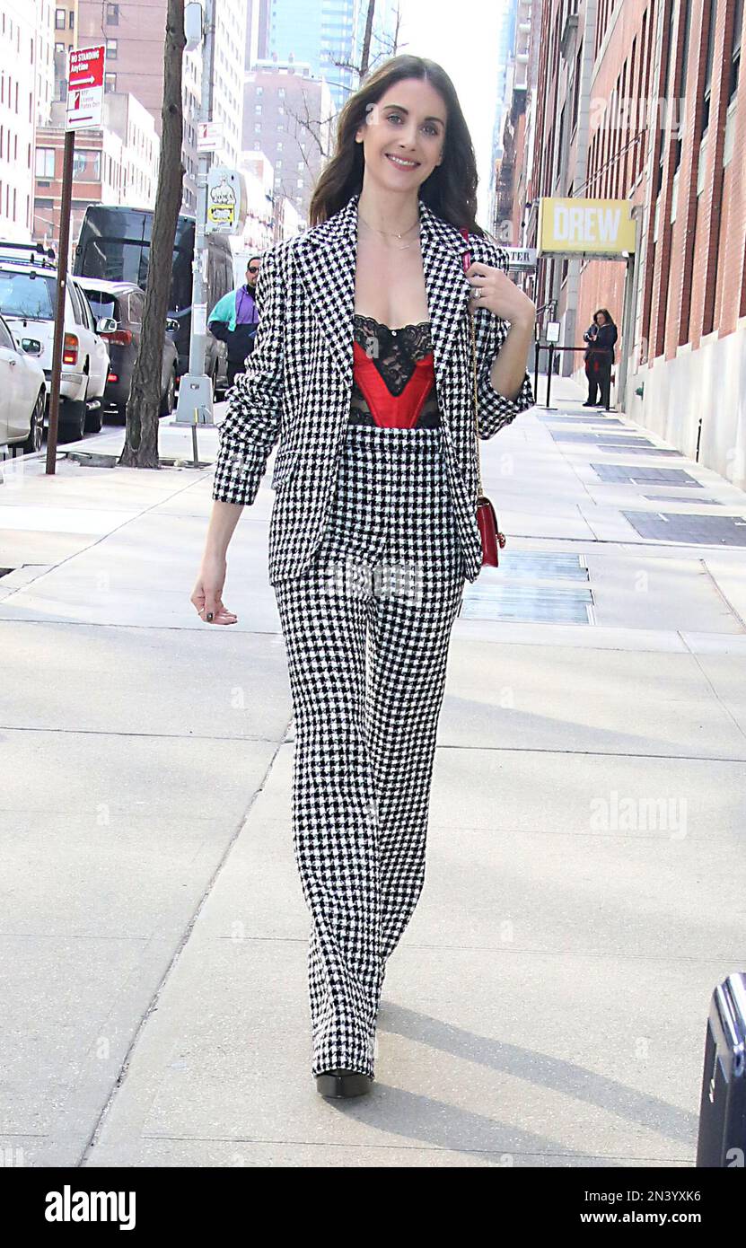 Alison Brie at Drew Barrymore show to talk about new series Marvel's ...