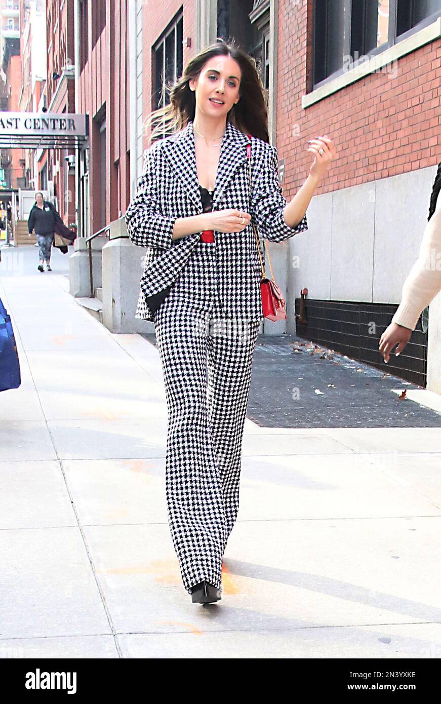 Alison Brie at Drew Barrymore show to talk about new series Marvel's ...