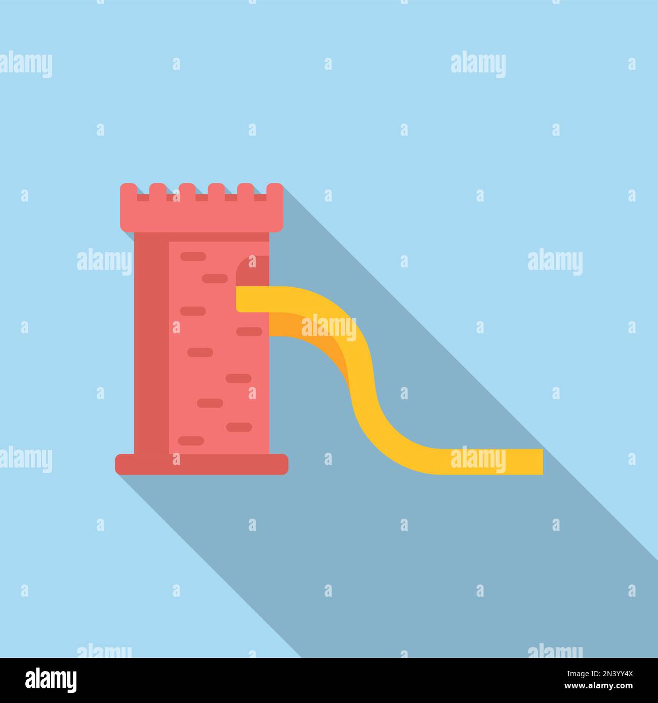 Beach tower with water slide hi-res stock photography and images - Alamy