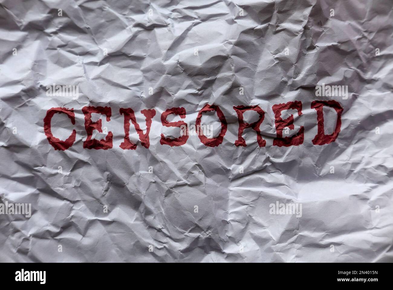 Censored media hi-res stock photography and images - Alamy