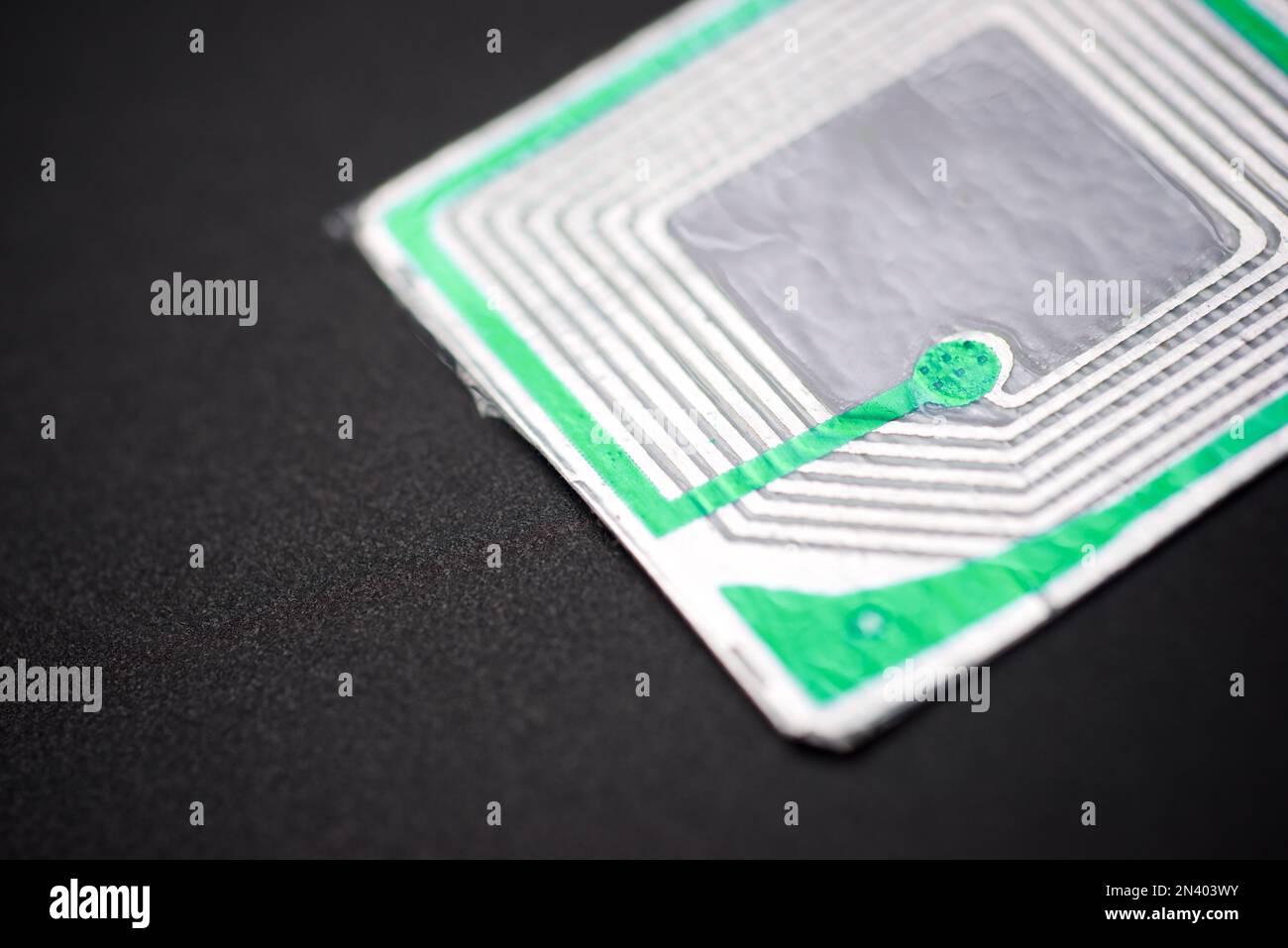 Rfid tag on a table Stock Photo - Alamy