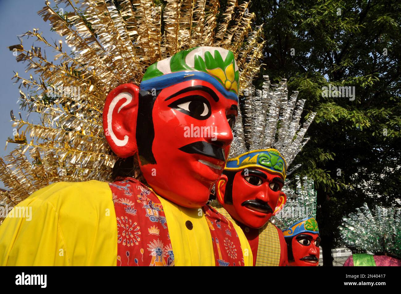 Ondel-ondel the traditional giant puppet from Jakarta - Indonesia Stock Photo - Alamy