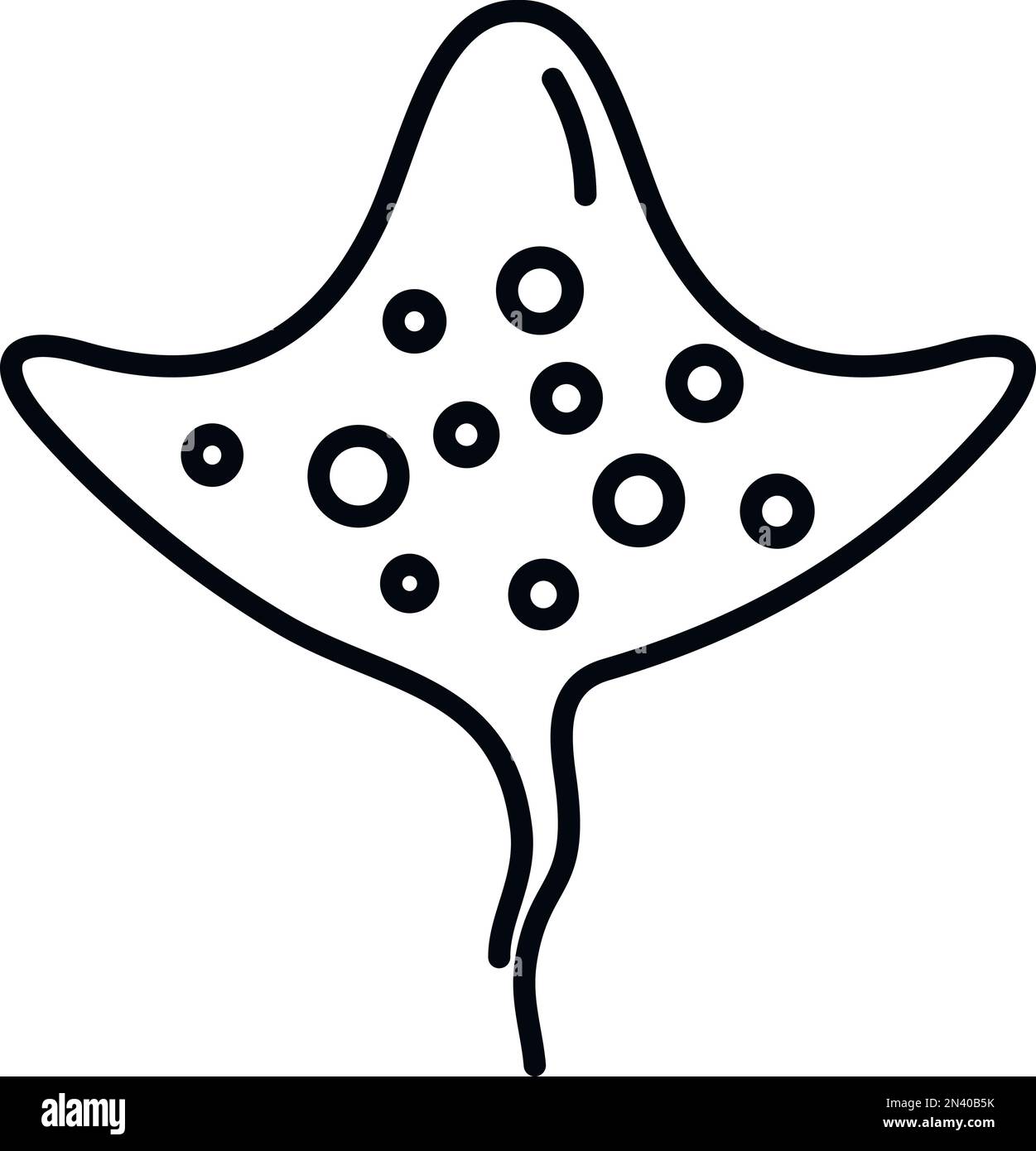 Electric stingray icon outline vector. Sea animal. Ocean wildlife Stock ...