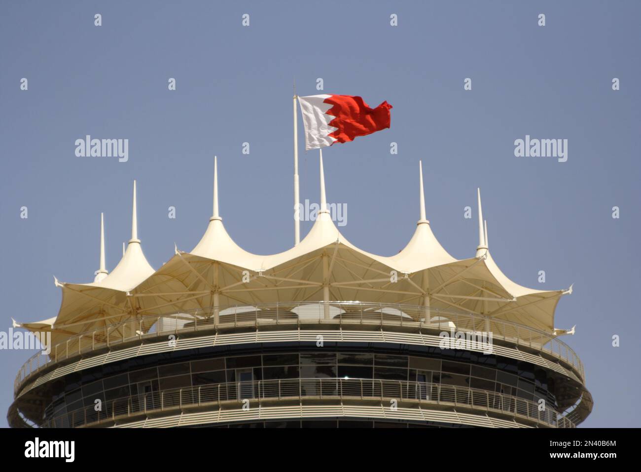 VIP Tower at the F1 circuit, Sakhir, Kingdom of Bahrain Stock Photo - Alamy