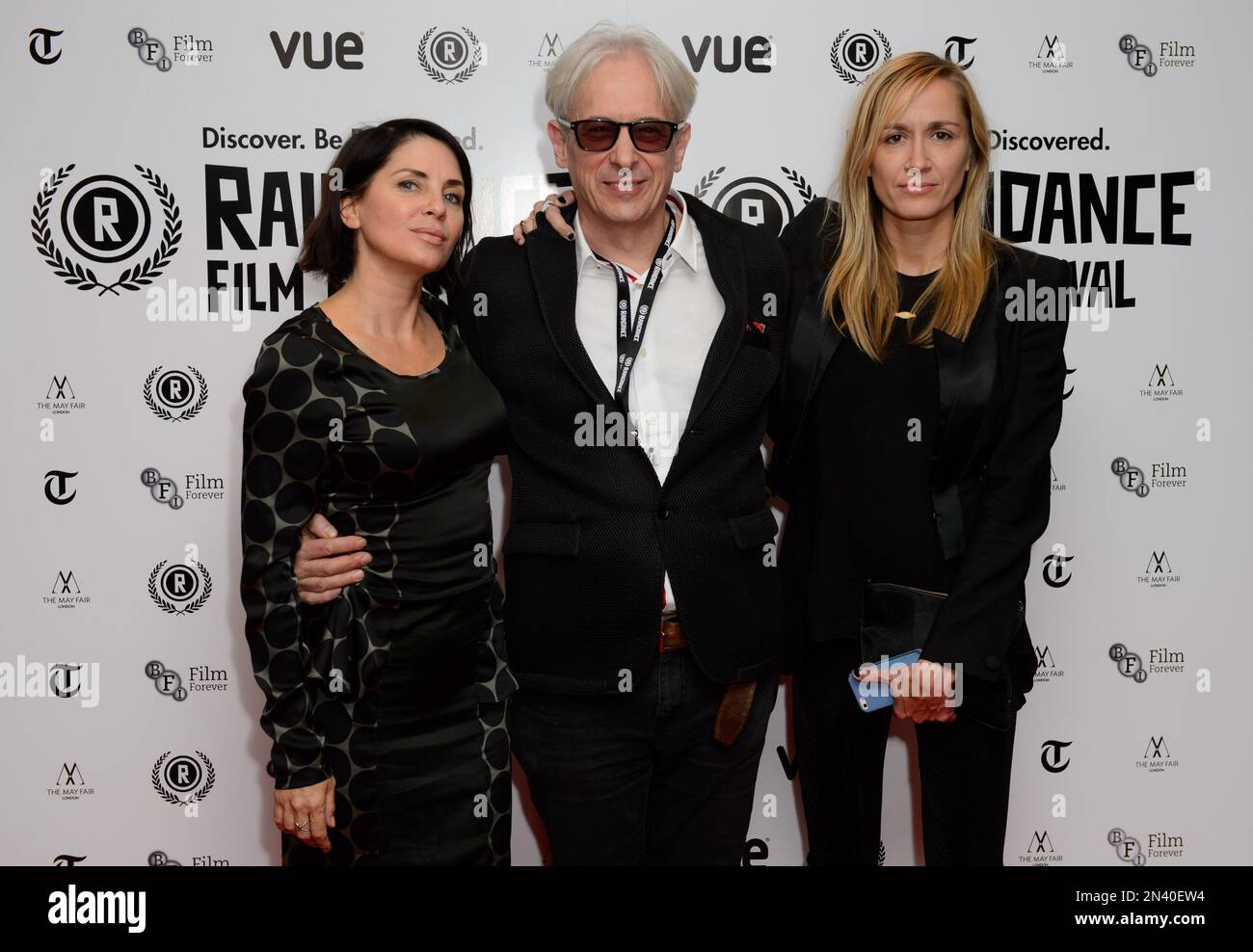 Sadie Frost, Elliot Grove and Emma Comley arrive for the Raindance Film ...