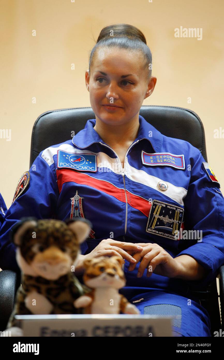 Russian cosmonaut Elena Serova, member of the next mission to the ...