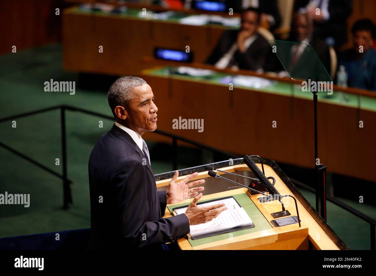 U.S. President Barack Obama addresses the 69th session of the United ...