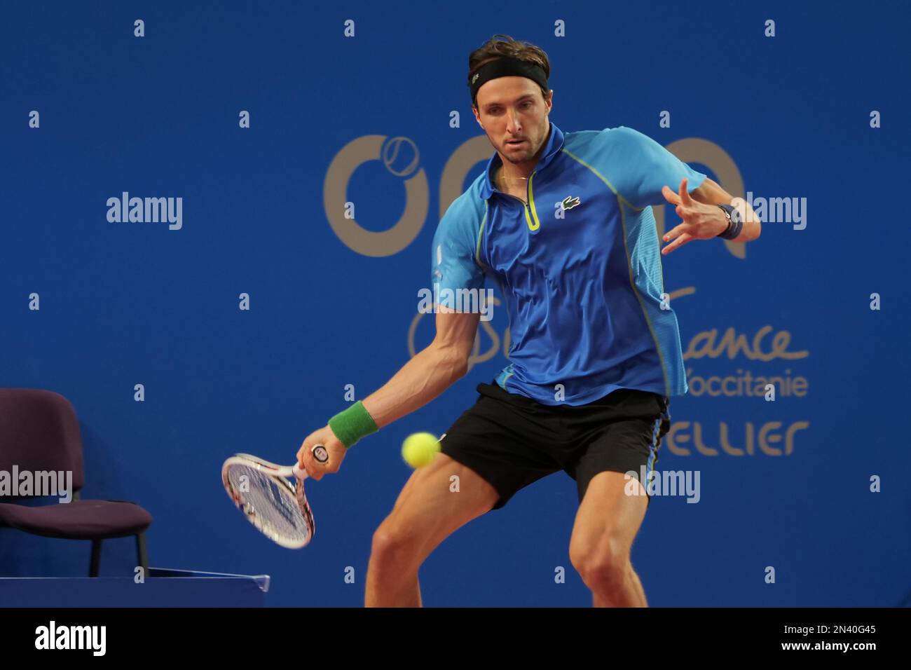 Perols, France. 7th February 2023. Arthur Rinderknech (FRA) in action ...