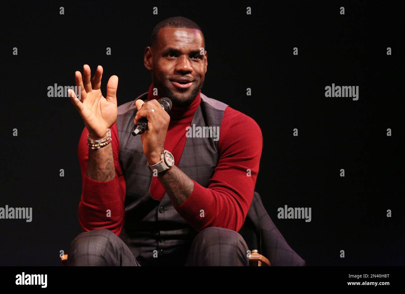 IMAGE DISTRIBUTED FOR STARZ ENTERTAINMENT - Lebron James participates ...