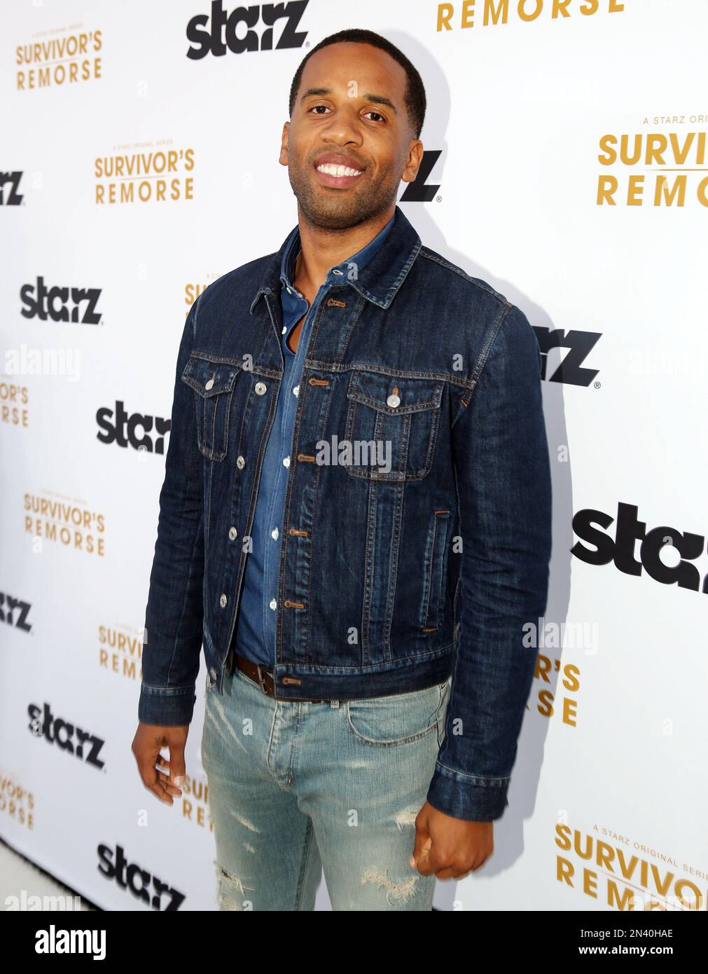 Maverick Carter arrives at the premiere of the STARZ original series ...