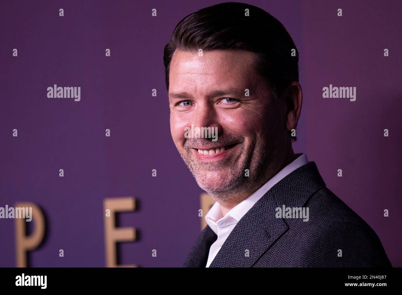 Director Benjamin Caron poses for photographers upon arrival for the ...