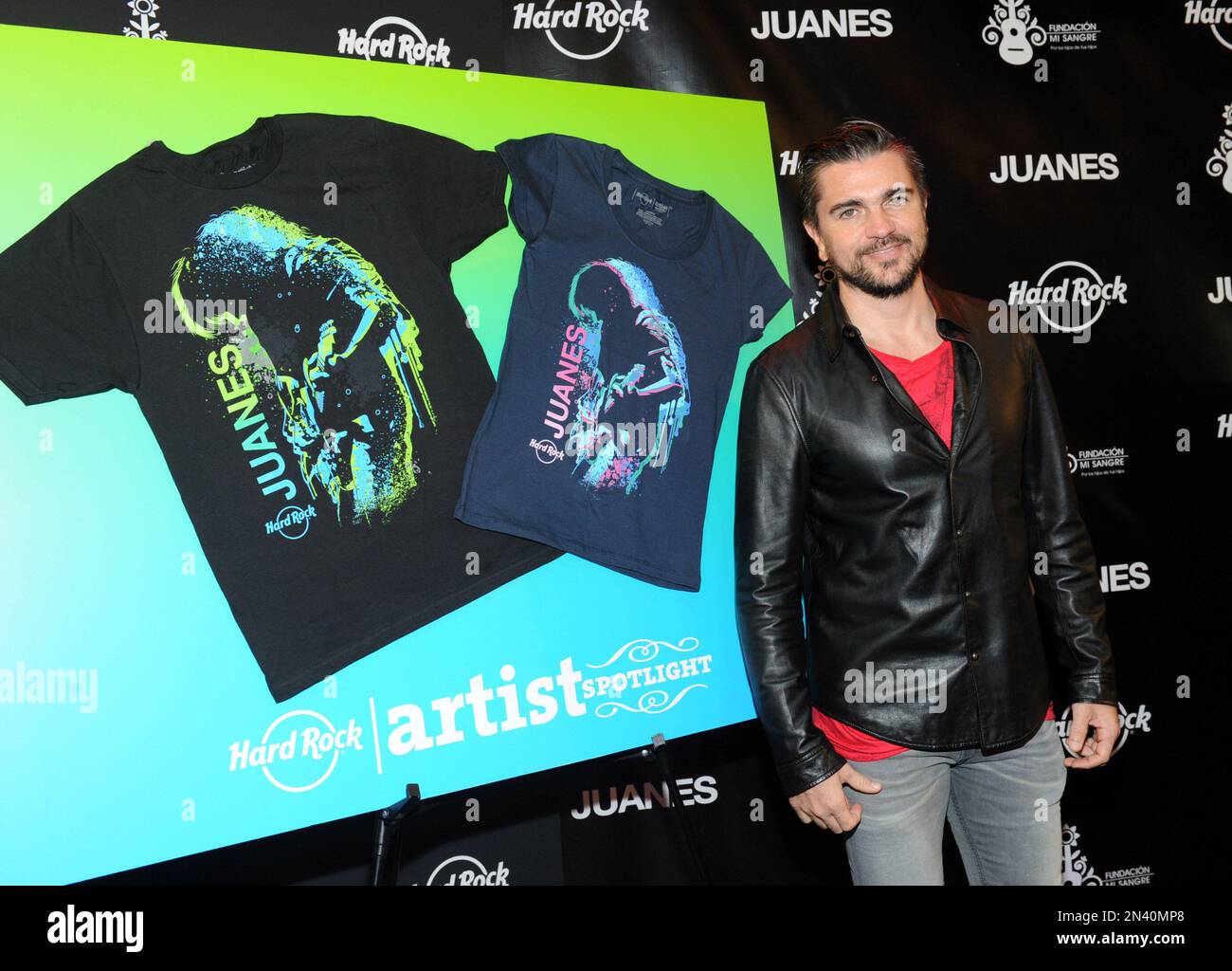 IMAGE DISTRIBUTED FOR HARD ROCK INTERNATIONAL - Latin rock star Juanes ...