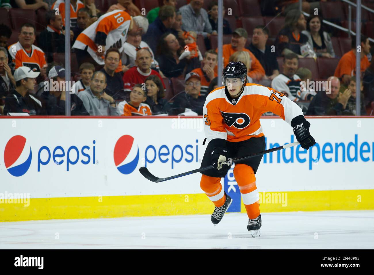 Philadelphia Flyers' Nicolas Aube-Kubel in action during a preseason ...