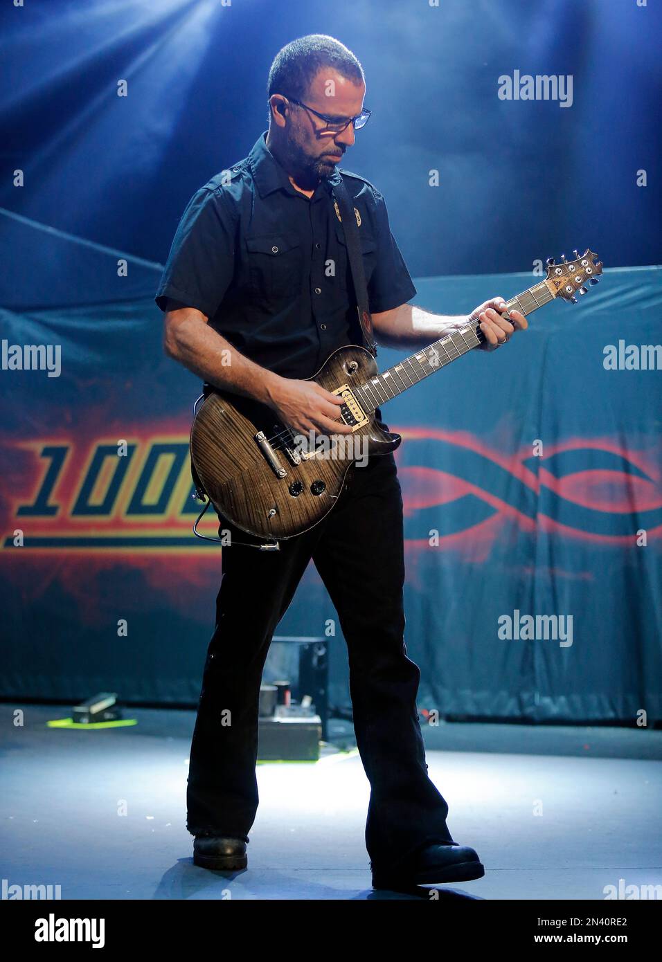 Tony Rombola of Godsmack performs at Uproar Fest at Comerica Theater on ...