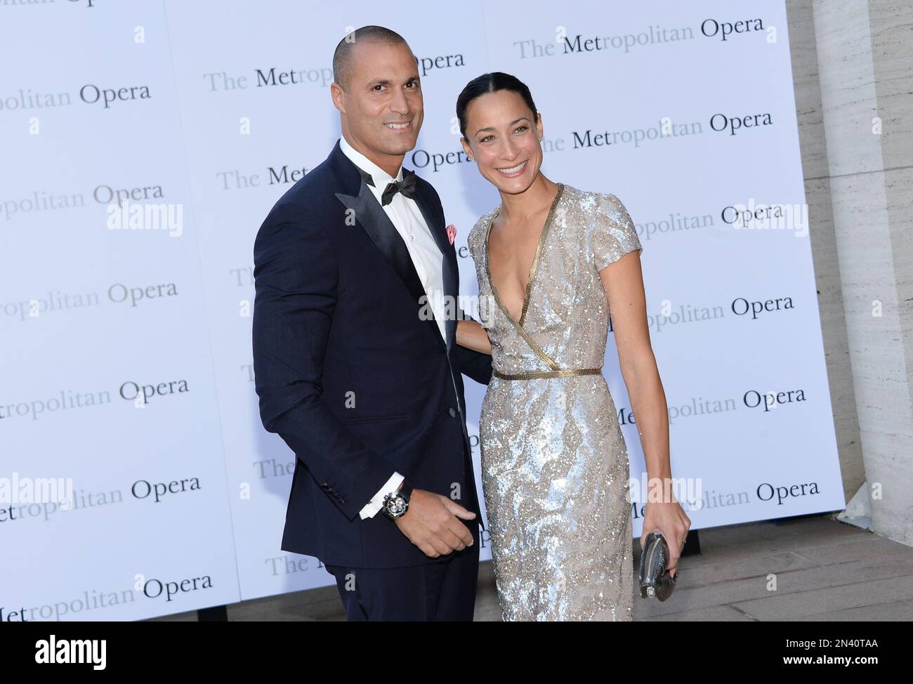 Nigel Barker and wife Cristen Barker attend the Metropolitan Opera 2014 ...