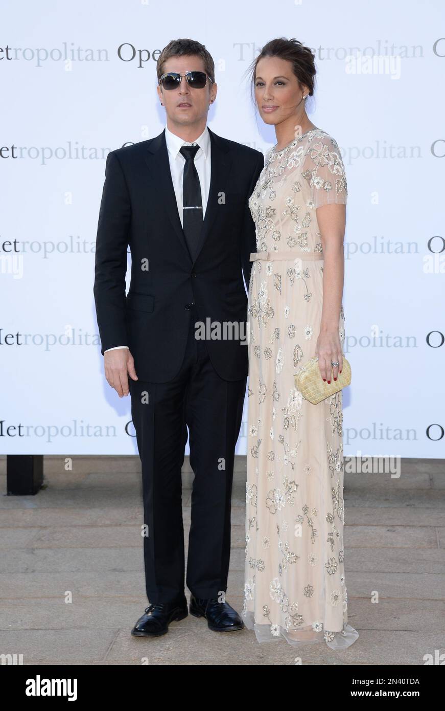 Rob Thomas and wife Marisol Thomas attend the Metropolitan Opera 2014 ...