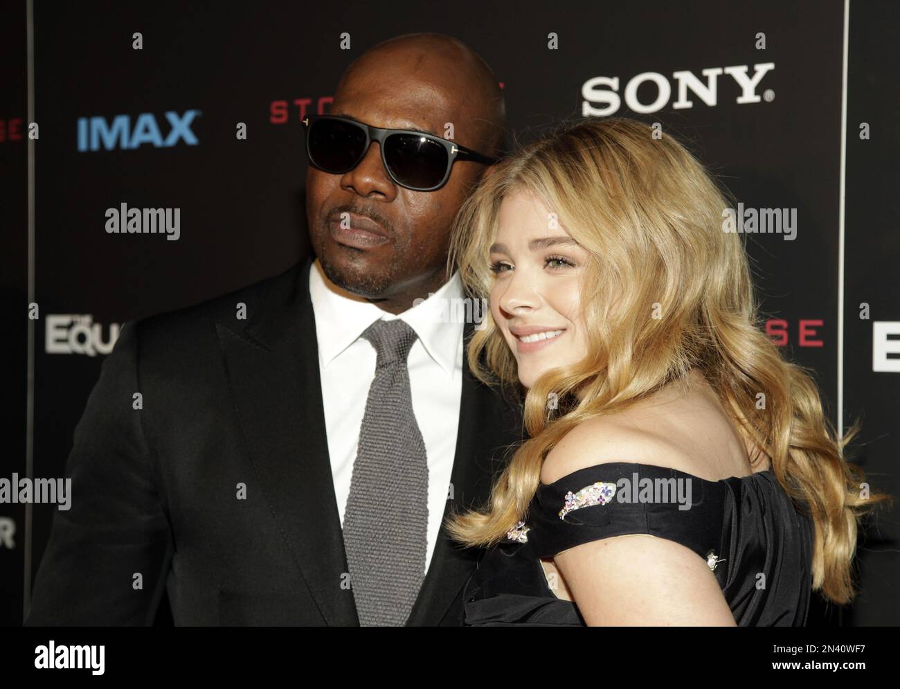 Antoine Fuqua, left, and Chloë Grace Moretz, right, attend a screening ...