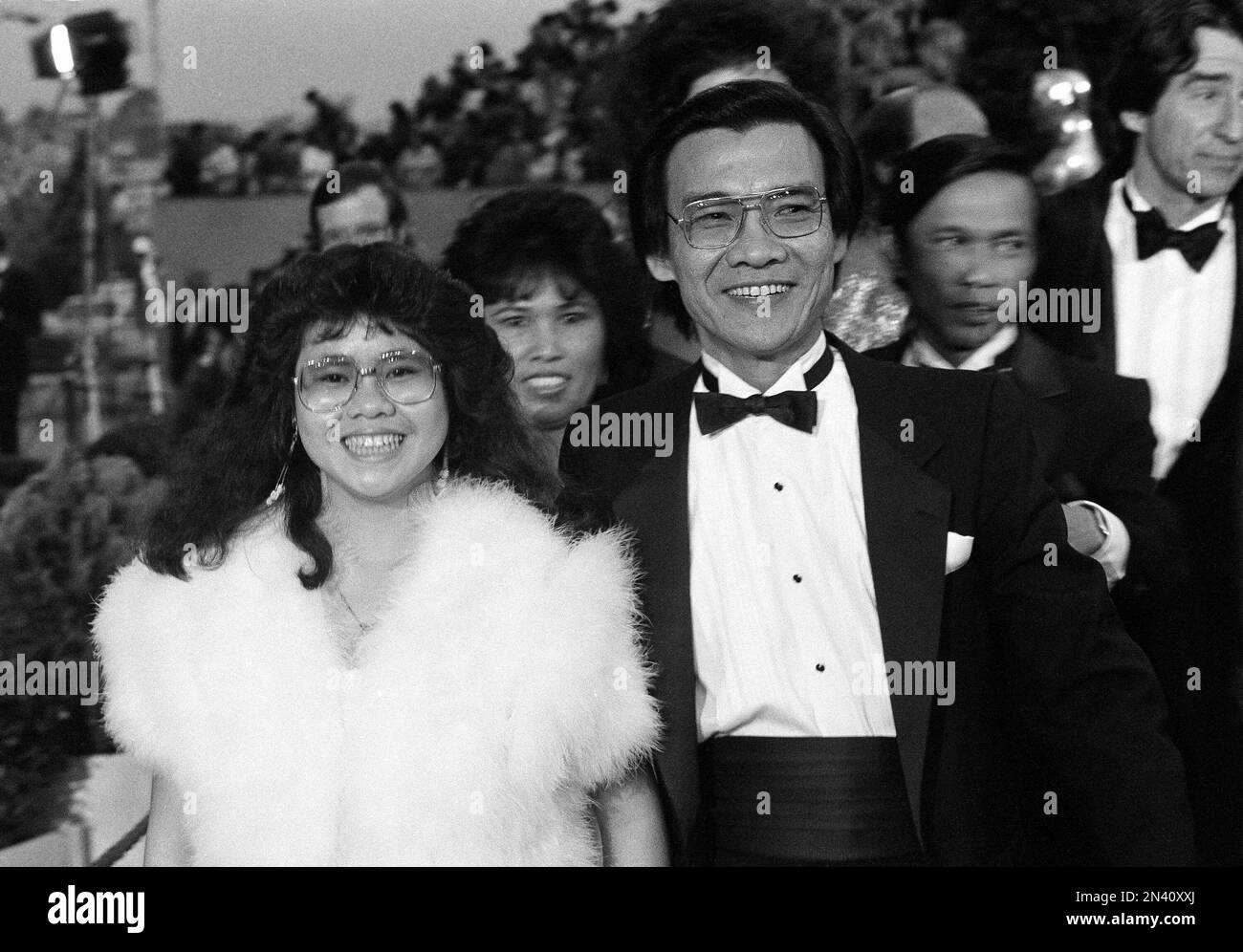 Dr. Haing S. Ngor, right, accompanied by his niece Taing "Sophia" Ngim ...
