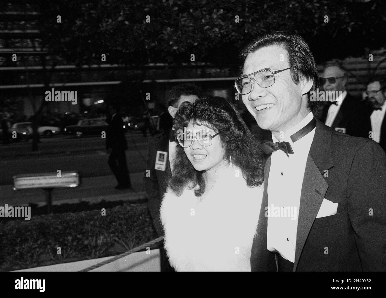 Dr. Haing S. Ngor, right, accompanied by his niece Taing "Sophia" Ngim ...