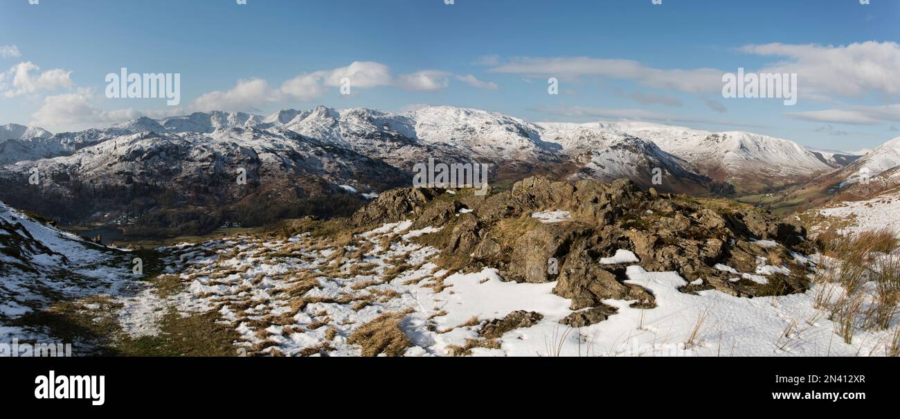 High Raise and the western fells, English lake district, viewed from ...