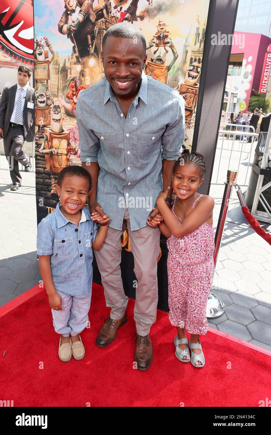 Luc Larent Thomas, Sean Patrick Thomas and Lola Jolie Thomas seen at ...