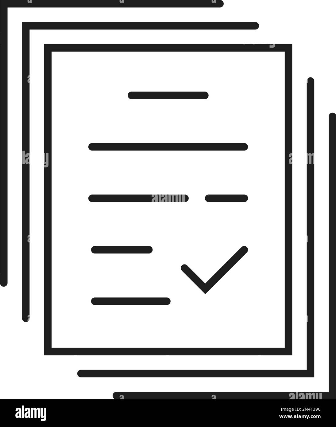 thin line notary paperwork badge Stock Vector Image & Art - Alamy