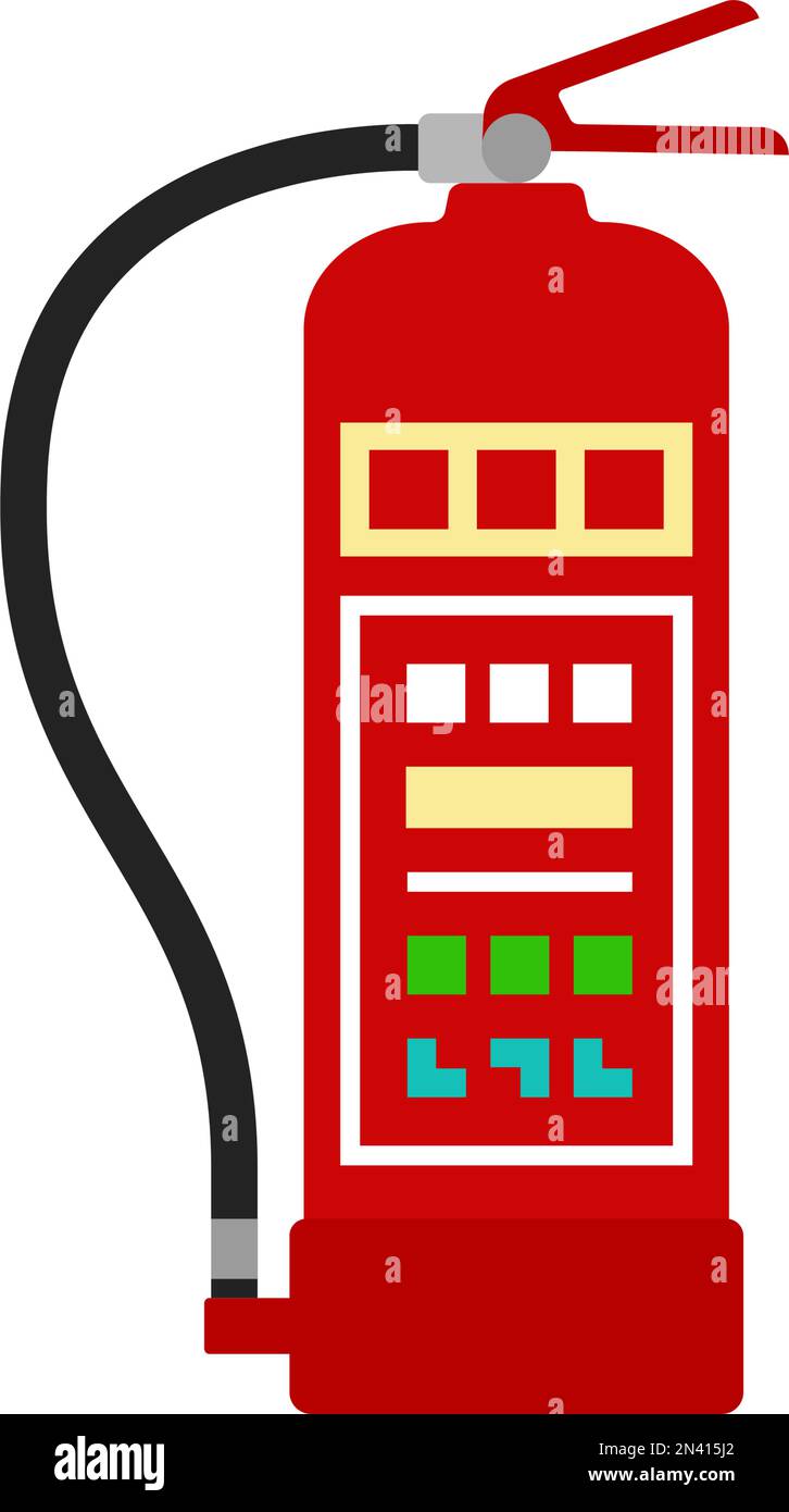 red fire extinguisher icon on white background Stock Vector Image & Art ...